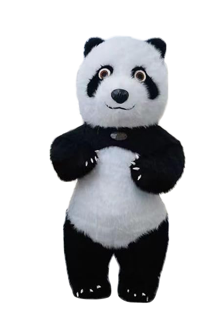Groot Opblaasbaar Panda Kostuum Zwart Wit Opblaas Pak Opblaaspak kopen ...