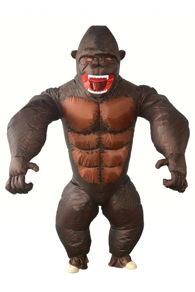 Opblaasbaar Kostuum Gorilla Opblaas Pak Aap King Kong Halloween Kopen ...