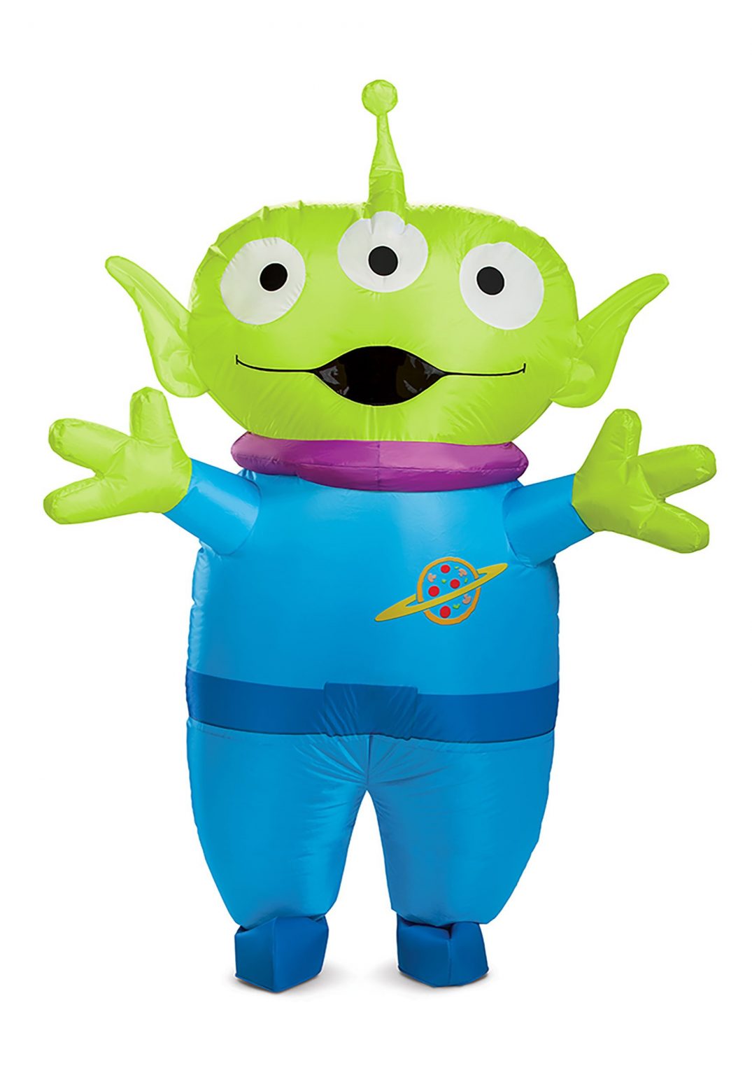 Opblaasbaar Kostuum Alien Toy Story Opblaas Pak Mascotte Space Groen ...