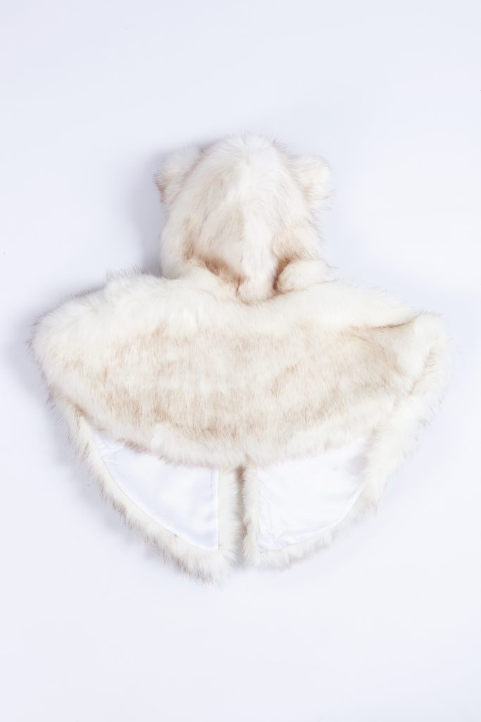 Wolf Cape Wit Bontje Poncho Vest Muts Hood Spirit IJsbeer Bontjas kopen ...